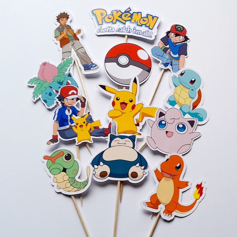 Pokemons Cake Topper - Etsy