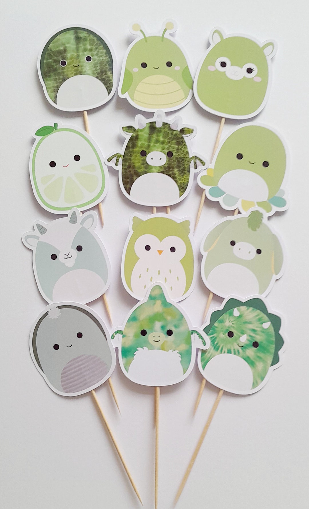 Squishmallow Cupcake Toppers Squishmallow Party Squishmallow Decor ...