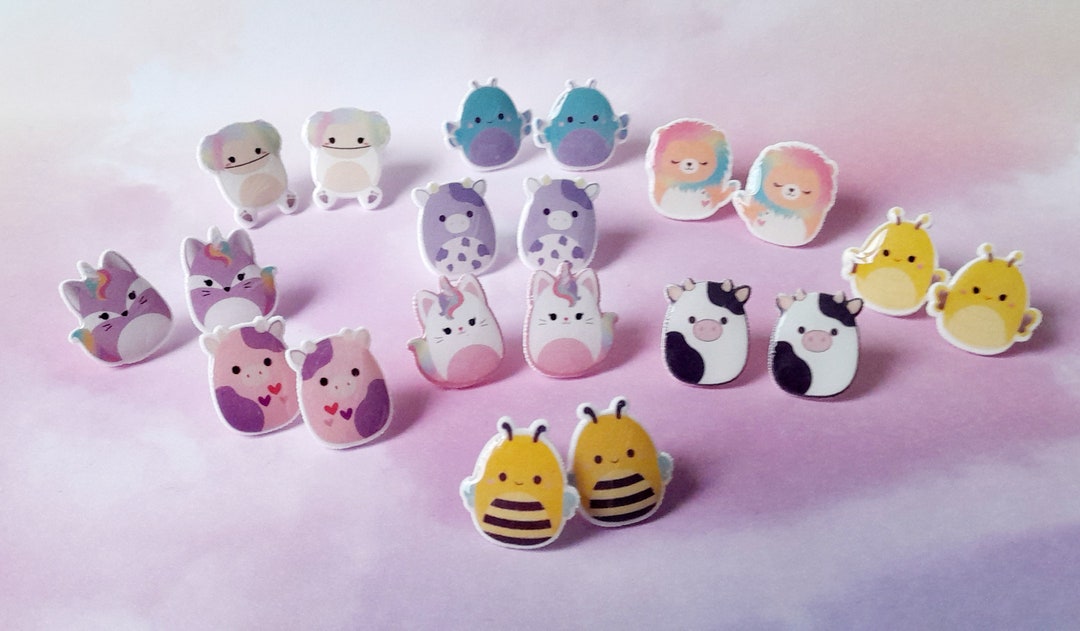Squishmallow Earrings Squshmallow Gift Jewelery - Etsy