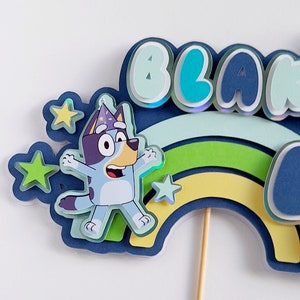 Bluey Cake Topper Personalized Birthday Cake - Etsy