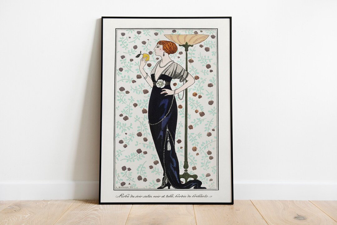 George Barbier Costumes Parisiens Grande Robe Du Soir From - Etsy