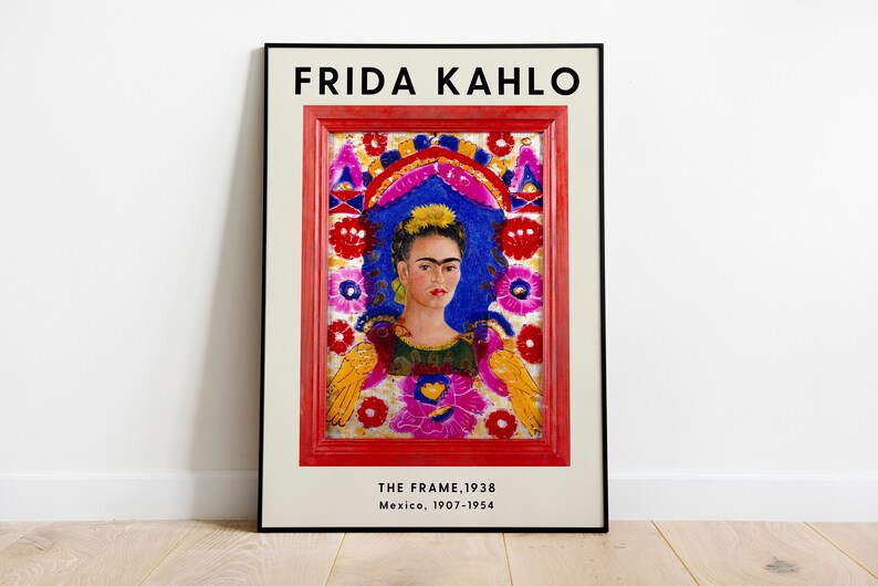 Frida Kahlo the Frame 1938 Kahlo Poster Frida Khalo - Etsy