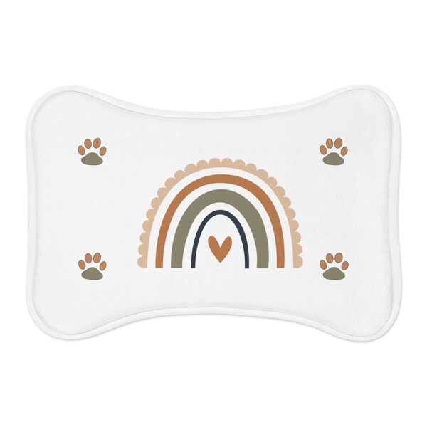 Dog Bowl Mat - Etsy