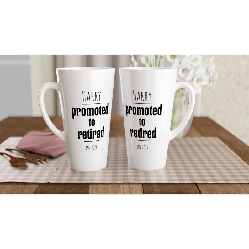 Personalized Retirement Mug. Custom Gift for Colleague. Co-worker Gift ...