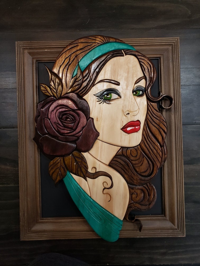 ROMAN GODDESS Single-board Intarsia - Etsy