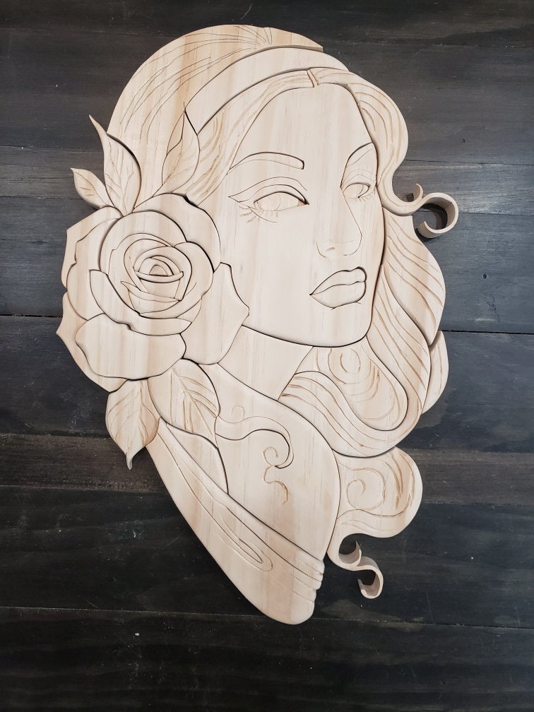 ROMAN GODDESS Single-board Intarsia - Etsy