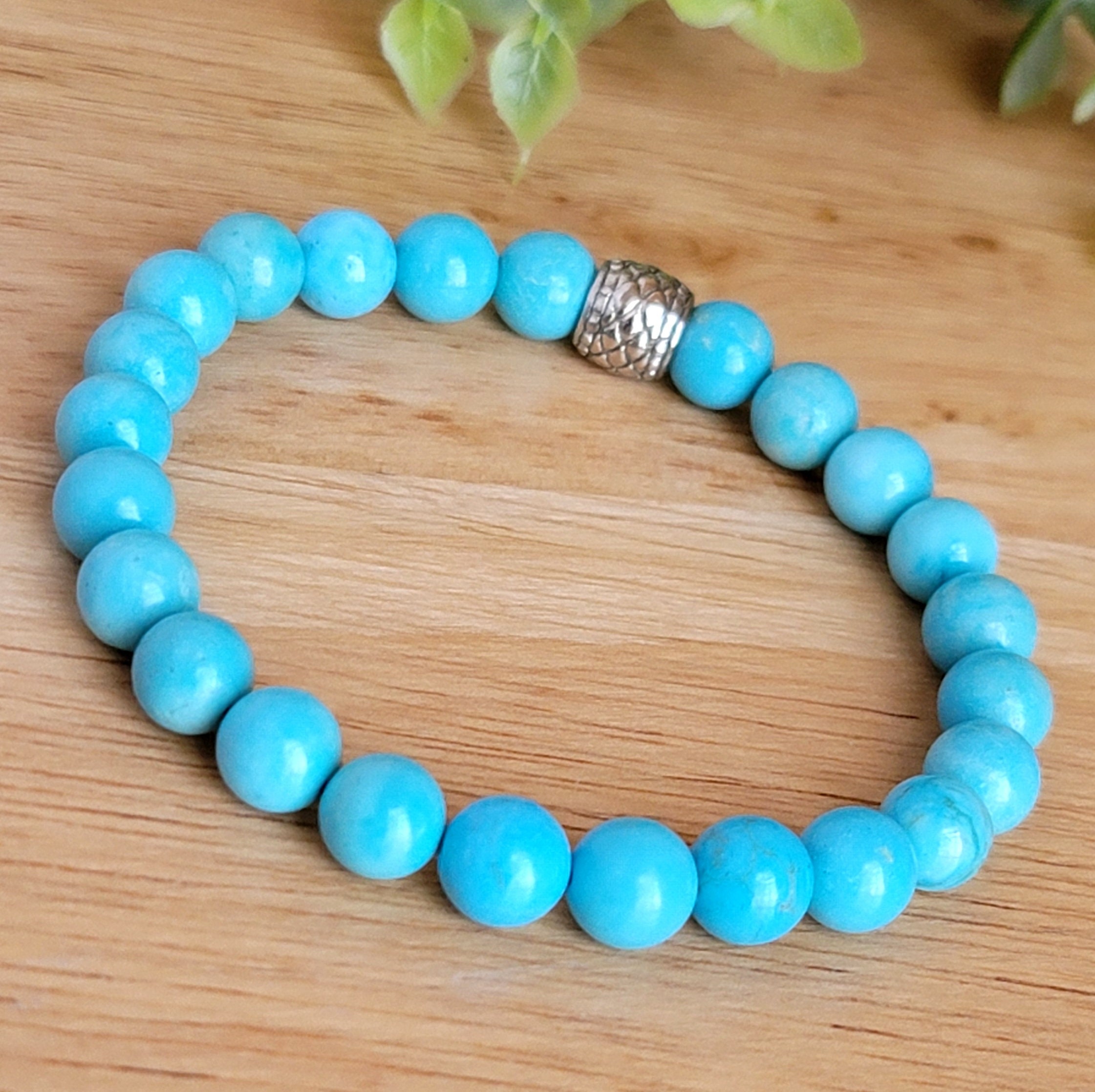 Pulsera delicada turquesa para mujer pulsera con cuentas - Etsy España