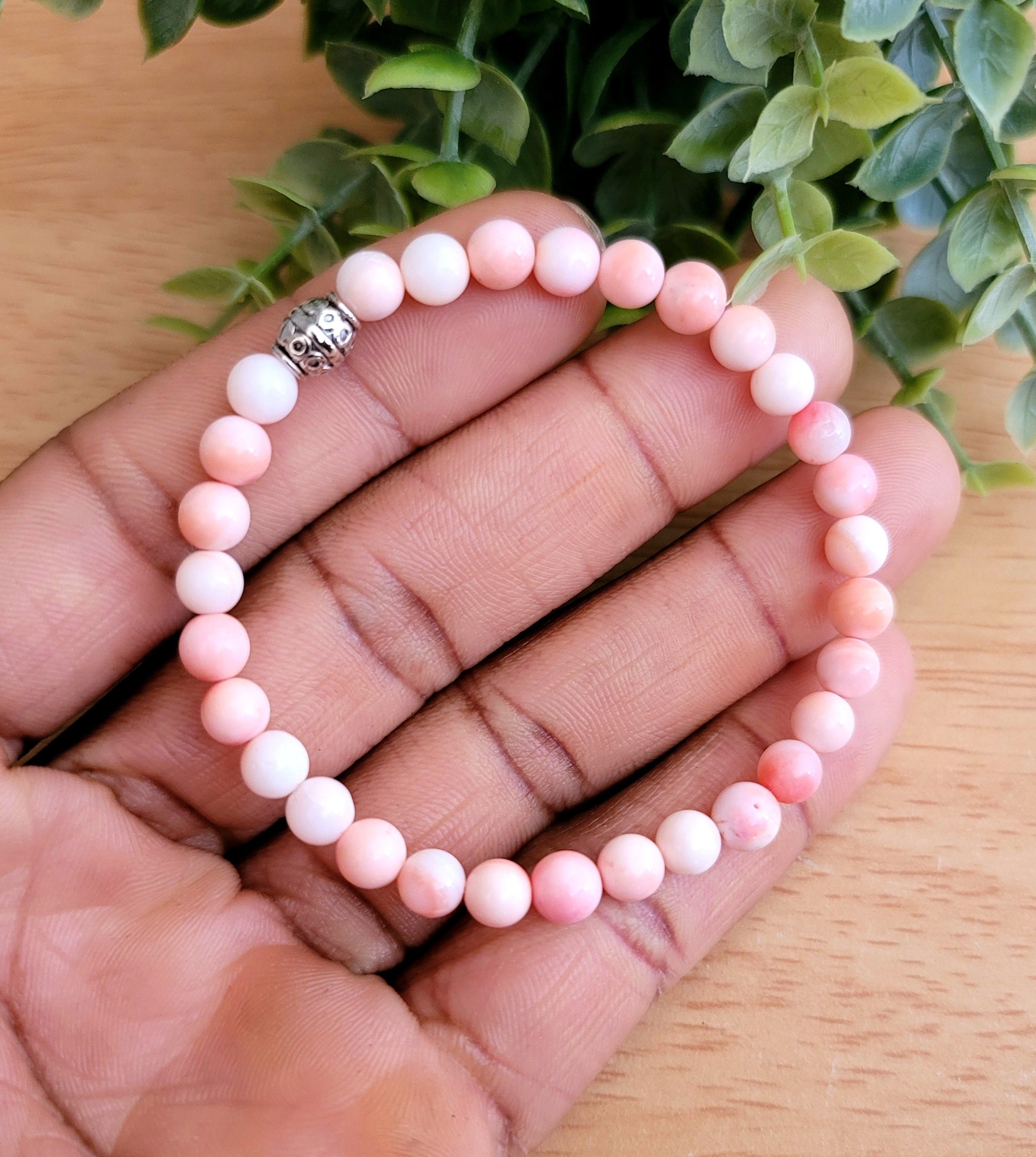 Pink Conch Shell Bracelet for Women Men Conch Shell Stretch | Etsy