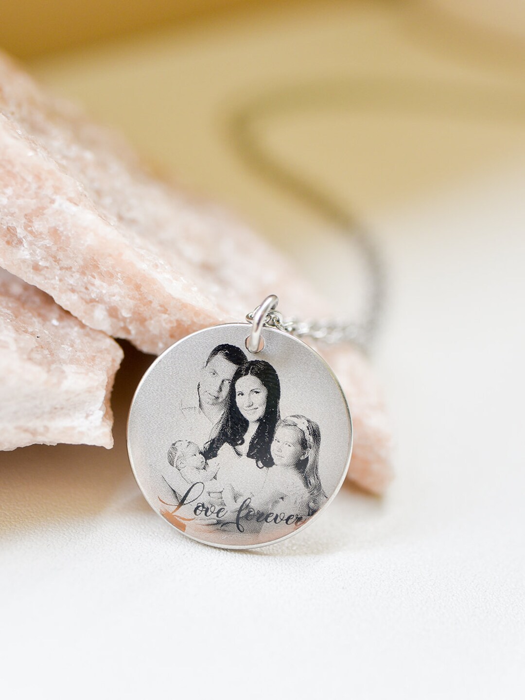 Custom Photo Necklace, Love Person Gift,memorial Necklace, Picture ...