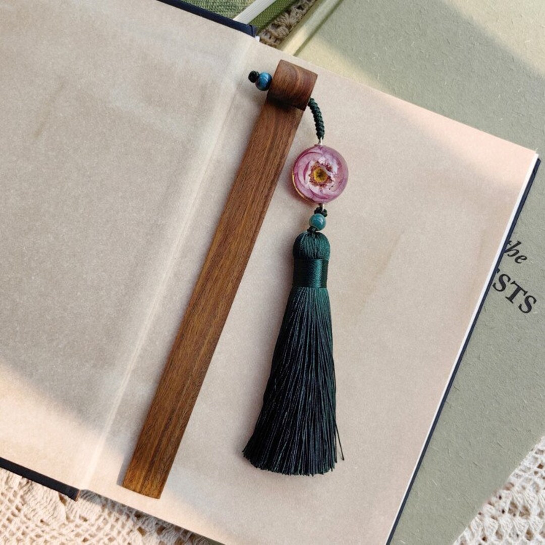 Charm Bookmark, Solid Wood Bookmark , Flower Bookmark,custom Bookmarks ...