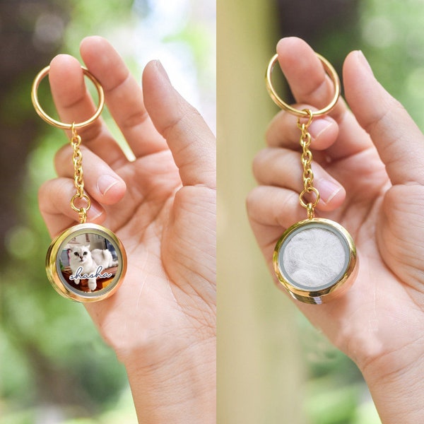 Dog Keepsake Hair Keychain - Etsy