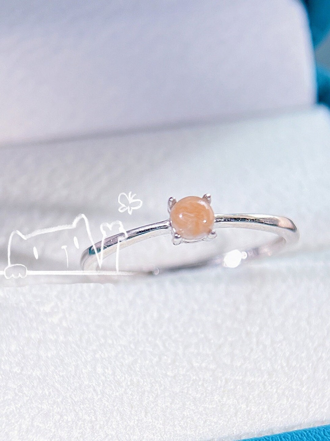 Custom Pet Fur Ring, Rings With Pet Ashes, Dog Hair Ring, Sterling ...