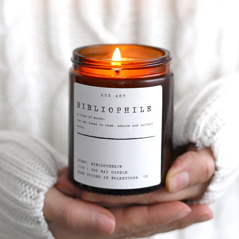 Library Candle - Etsy