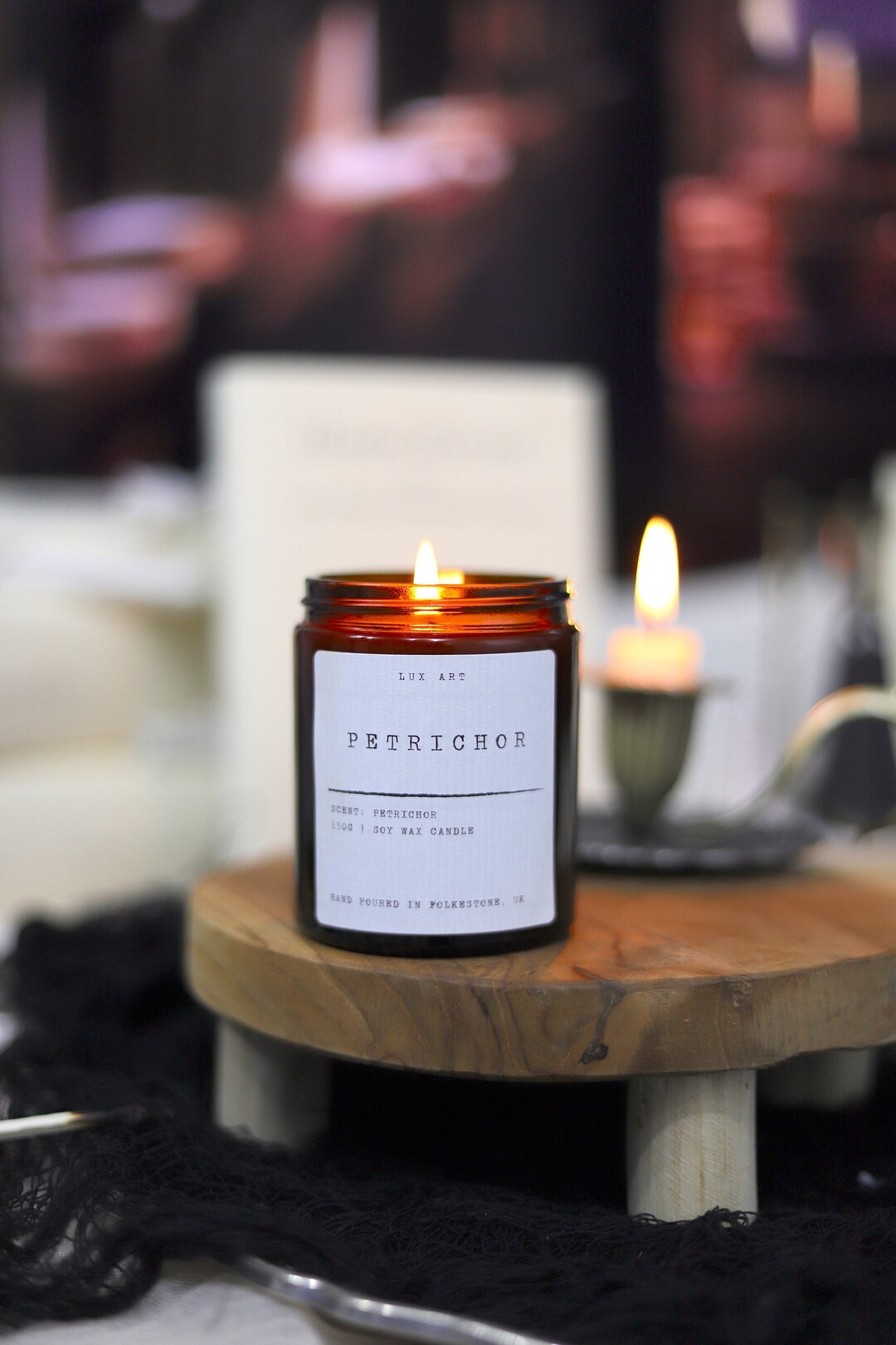 Petrichor Scented Soy Wax Candle, the Smell of Earth After Rain, Storm ...