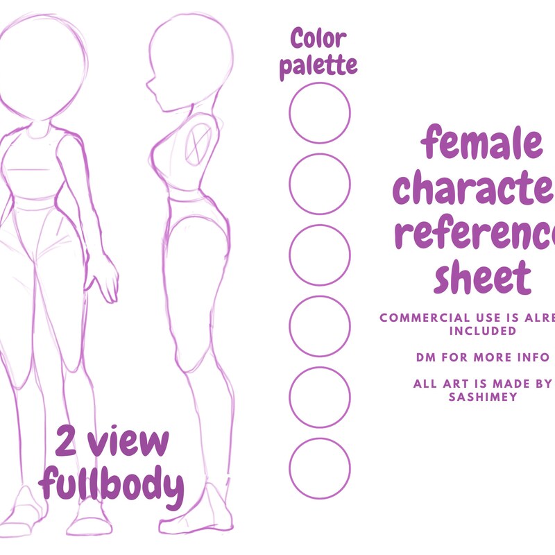 Reference Sheet Vtuber - Etsy