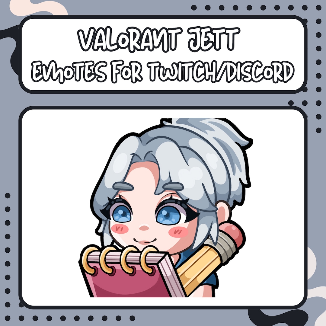Valorant Jett Noted Emote for Twitch and Discord - Etsy