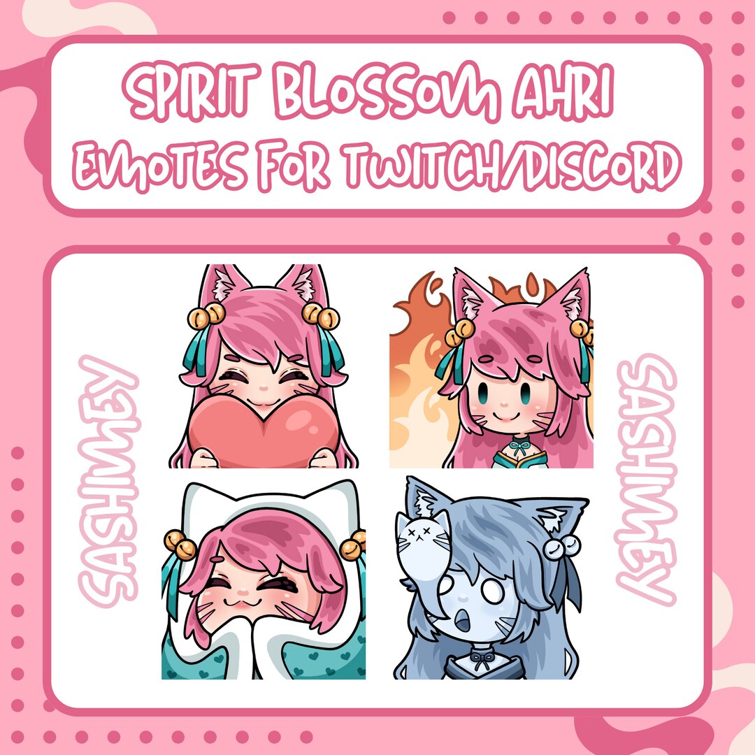 Spirit Blossom Ahri Emotes for Twitch and Discord - Etsy