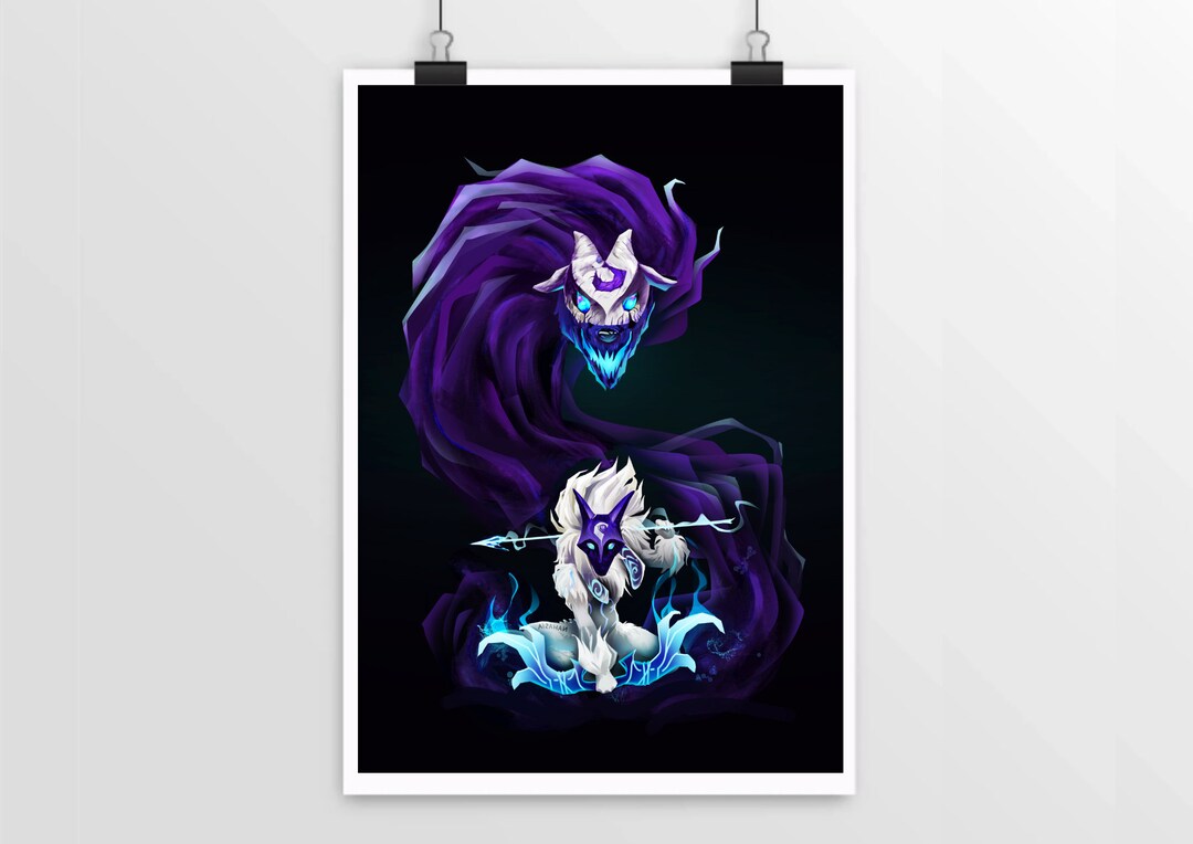 Kindred Poster/print League of Legends Fanart - Etsy