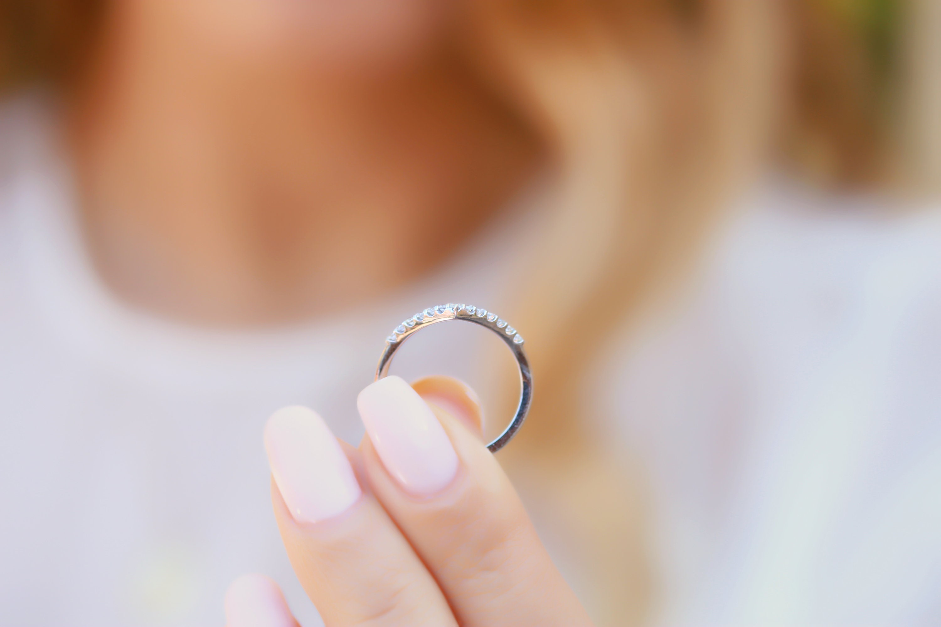 V Shaped Diamond Ring, Vintage Style Bead and Bright Setting Diamond ...