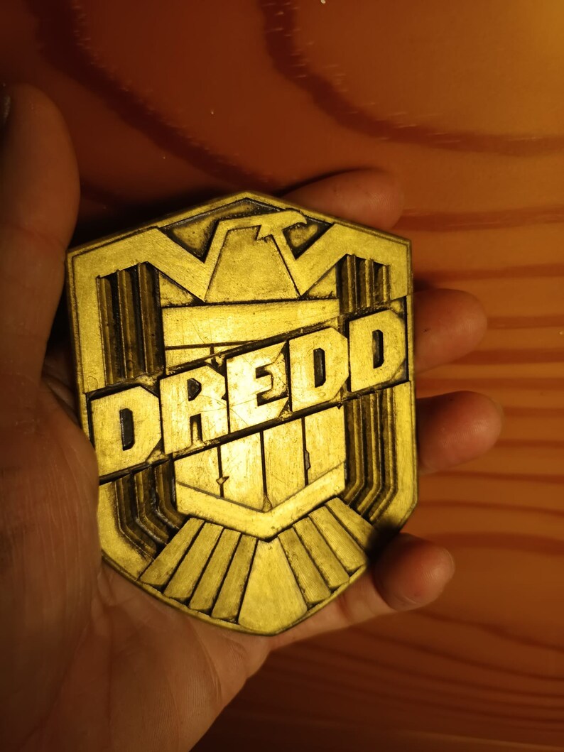 Dredd Judge Badge Prop Replica - Etsy Hong Kong