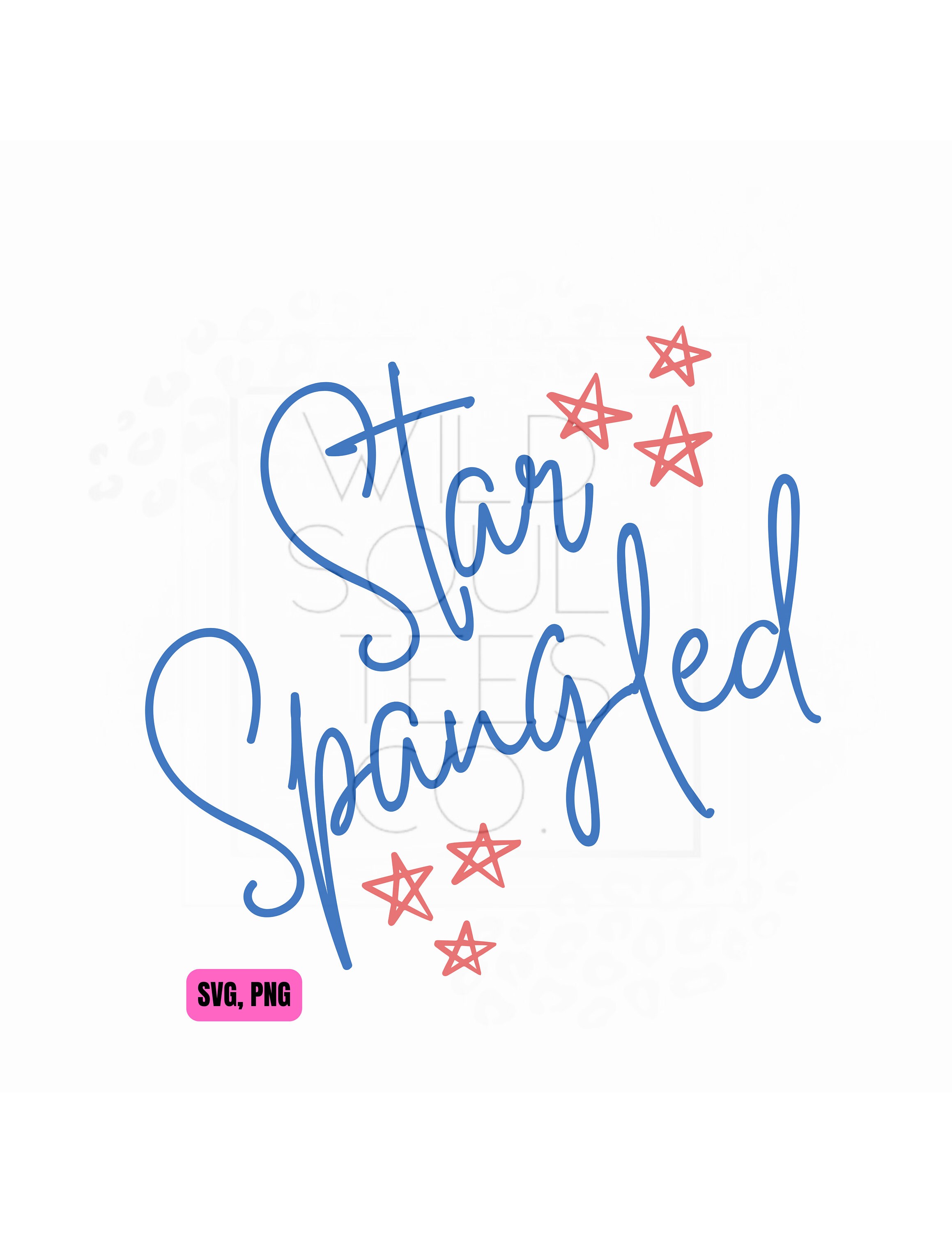 Star Spangled SVG, PNG Digital Download - Etsy
