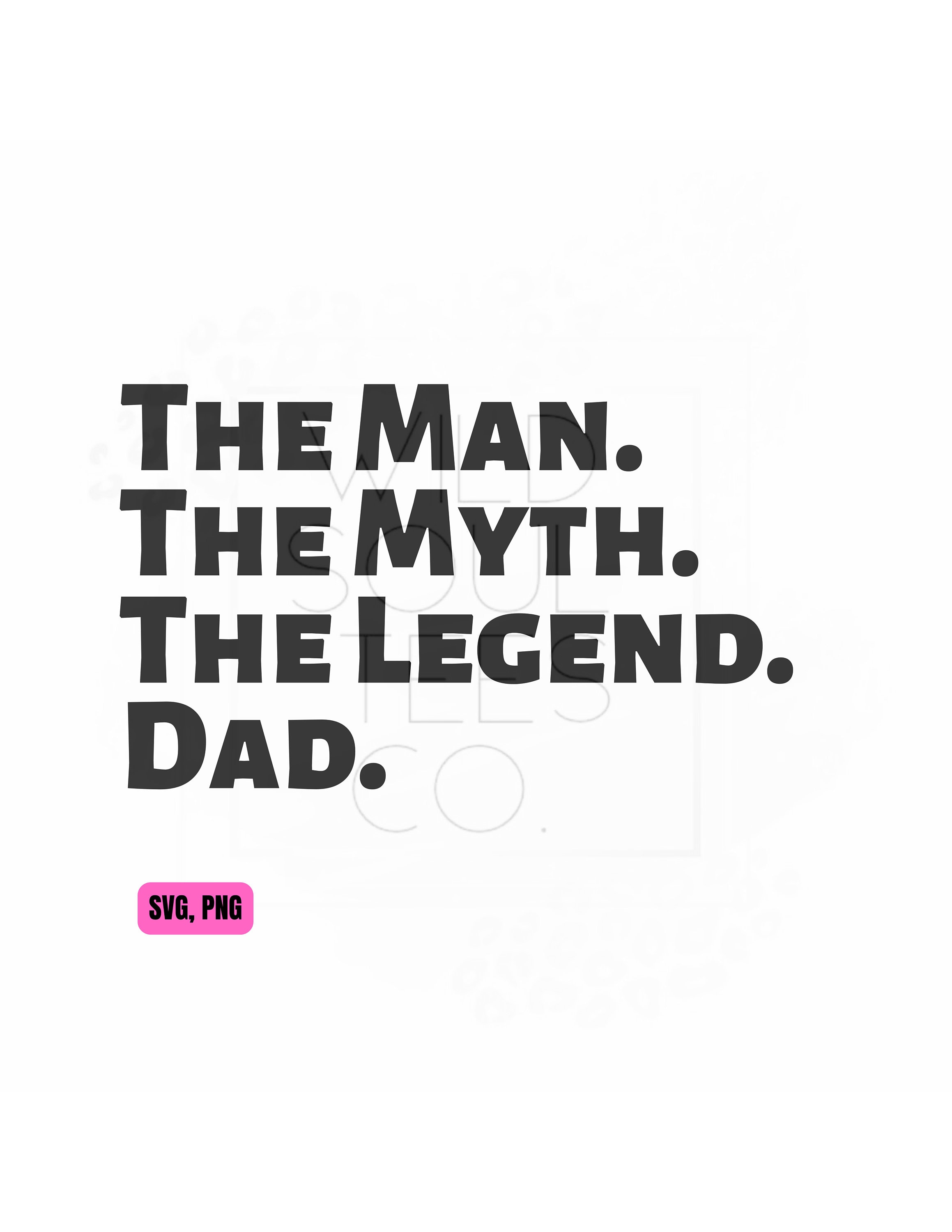 The Man Digital Download SVG, PNG - Etsy