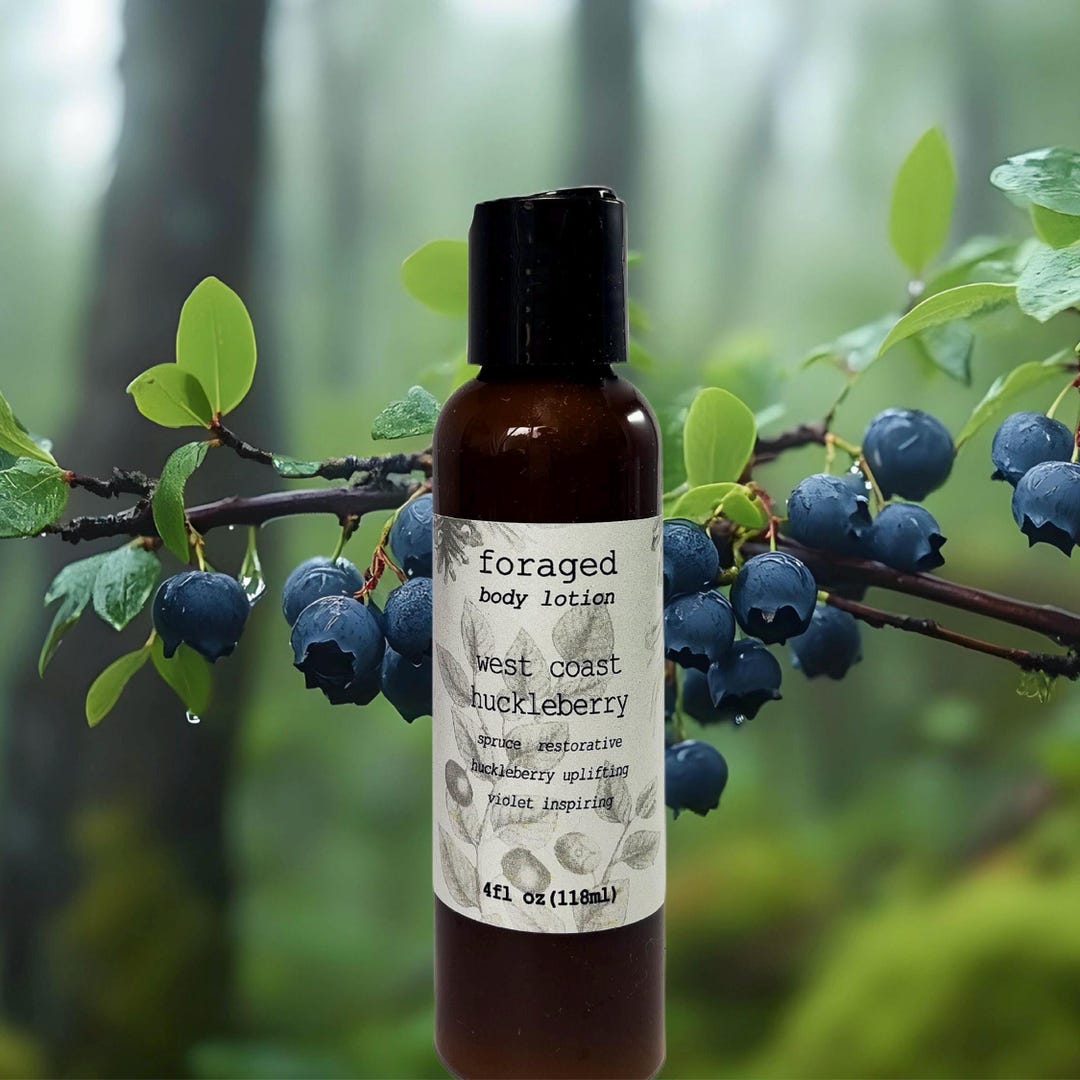 West Coast Huckleberry Botanical Body Lotion Handcrafted in Washington ...