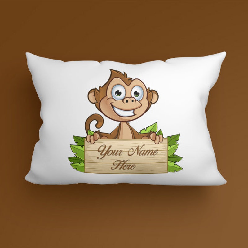Cheeky Monkey Pillow - Etsy