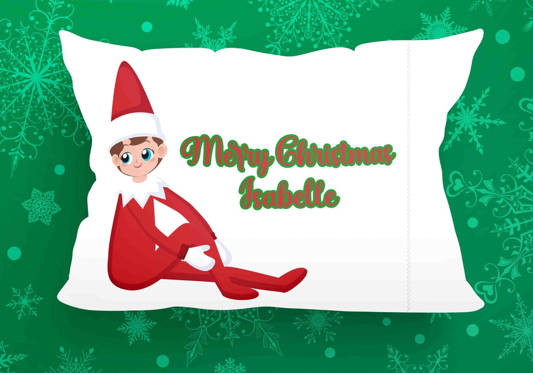 Classic Christmas Elf Pillow Case Holidays, Stocking Stuffer, Christmas ...