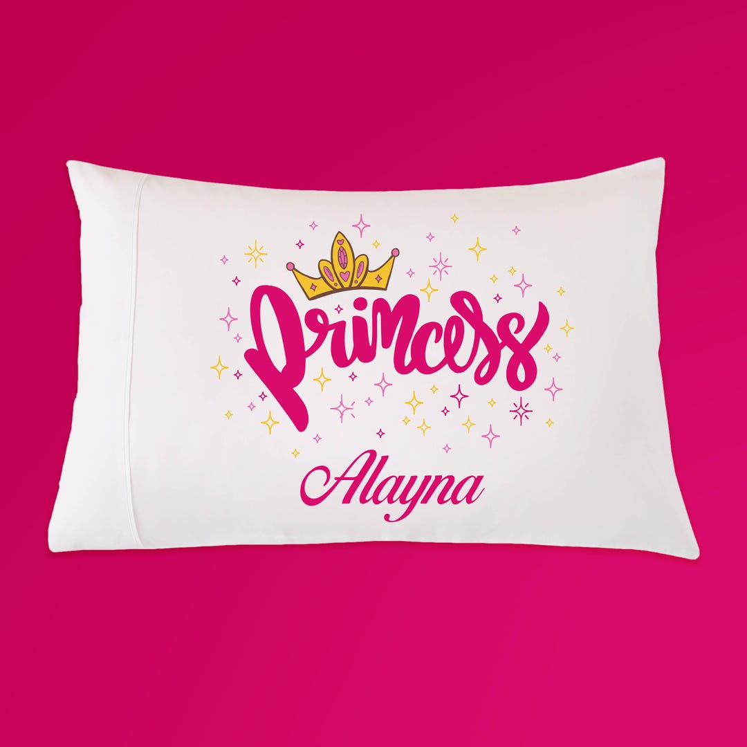 Personalized Little Girls Princess Pillow Case Birthday Gift - Etsy
