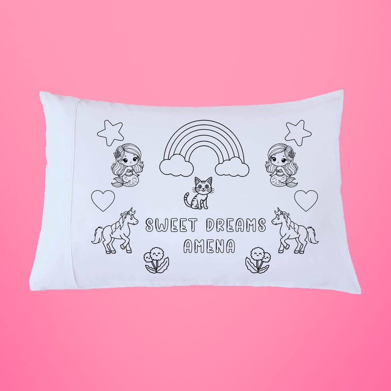 Personalized Children's Kids Coloring Pillowcase - Etsy
