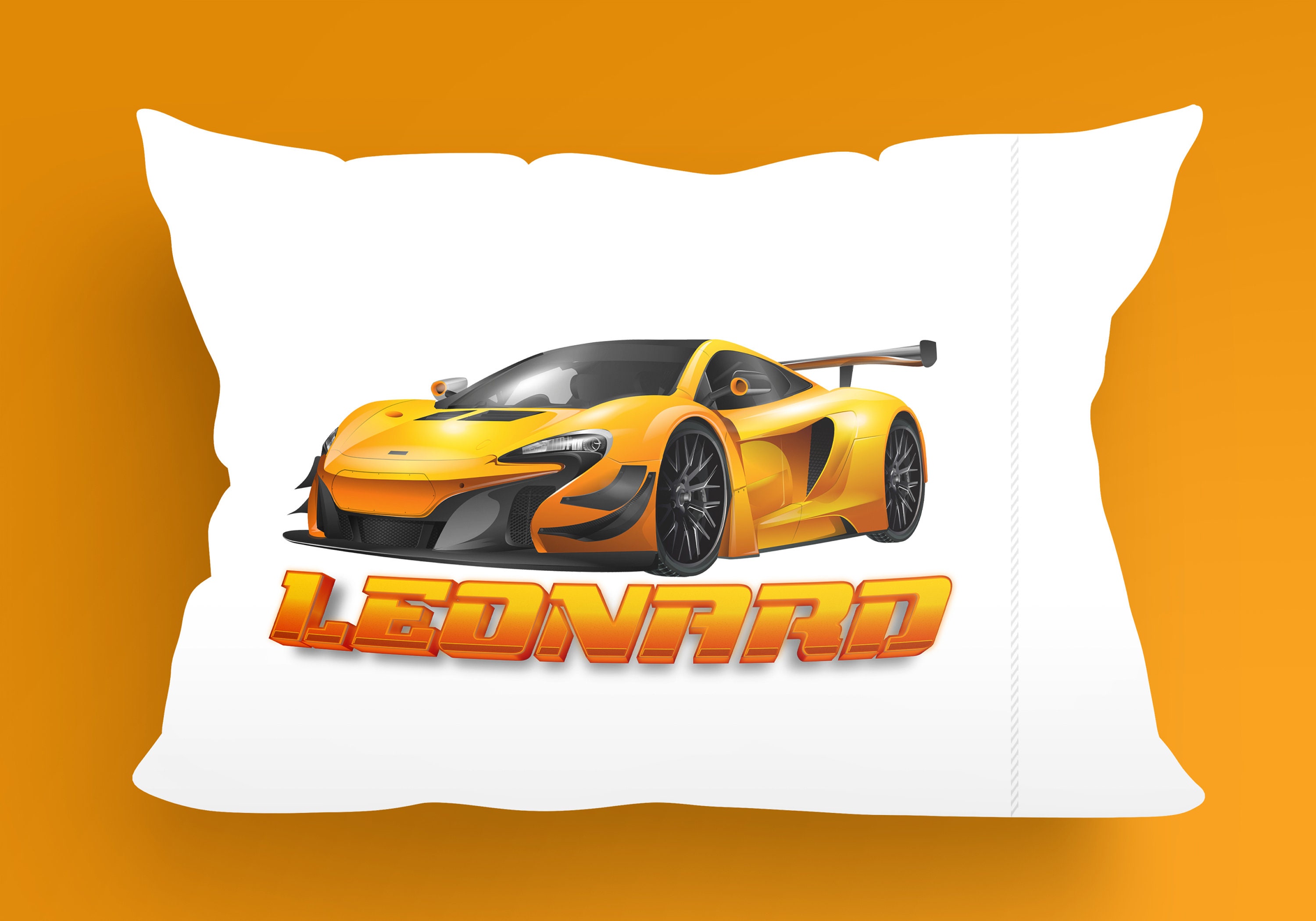 Personalized Kids Racing Car Pillow Case Bedding for Kids - Etsy