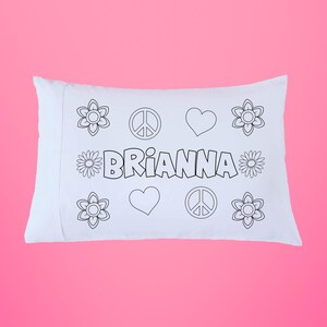 Personalized Children's Kids Coloring Pillowcase - Etsy