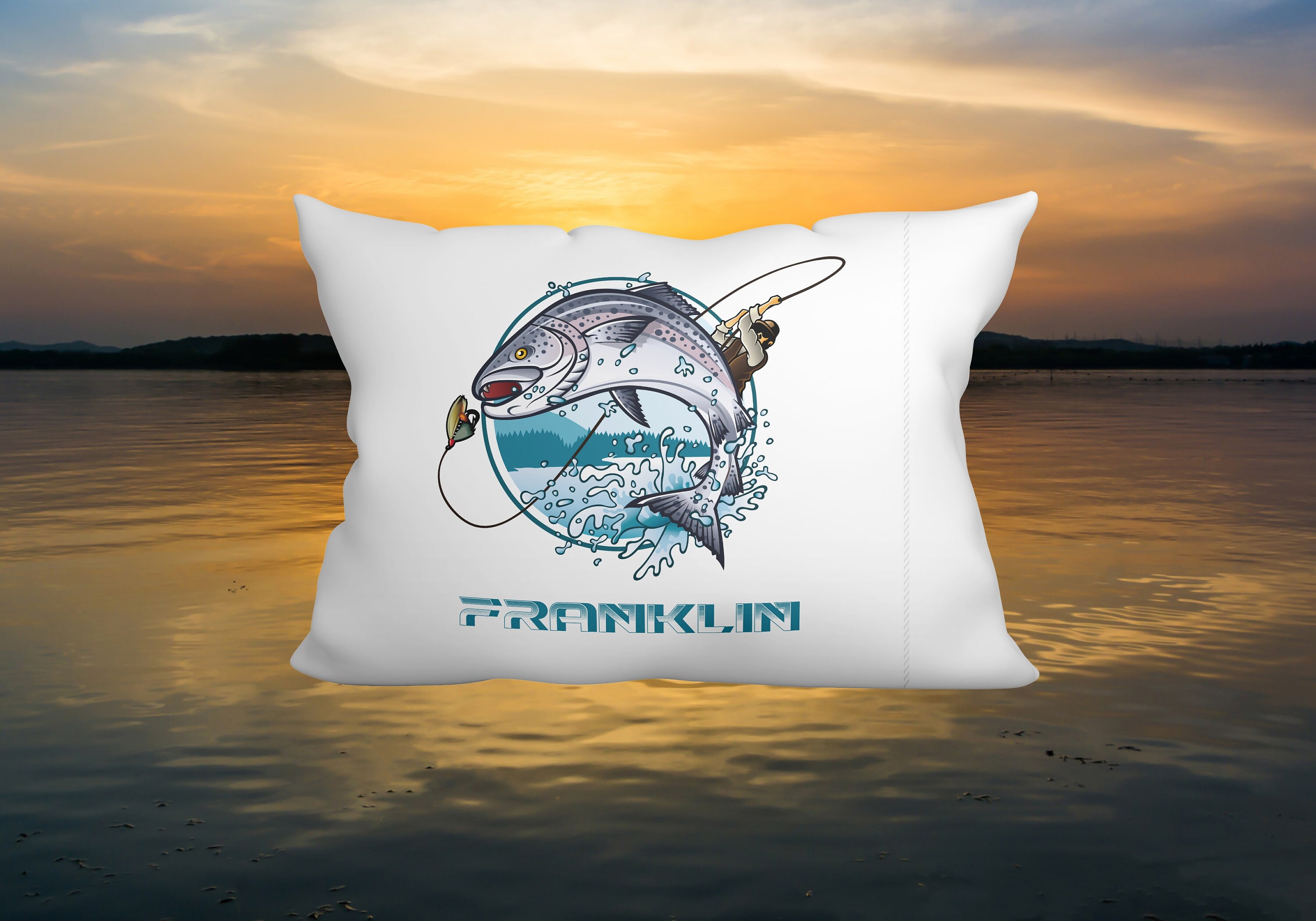Personalized Fishermans Fly Fishing Pillow Case - Etsy