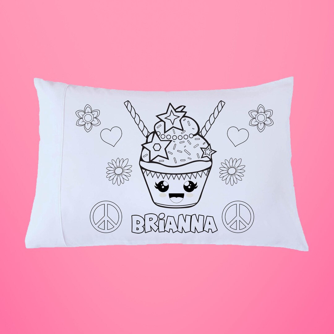 Personalized Children's Kids Coloring Pillowcase - Etsy