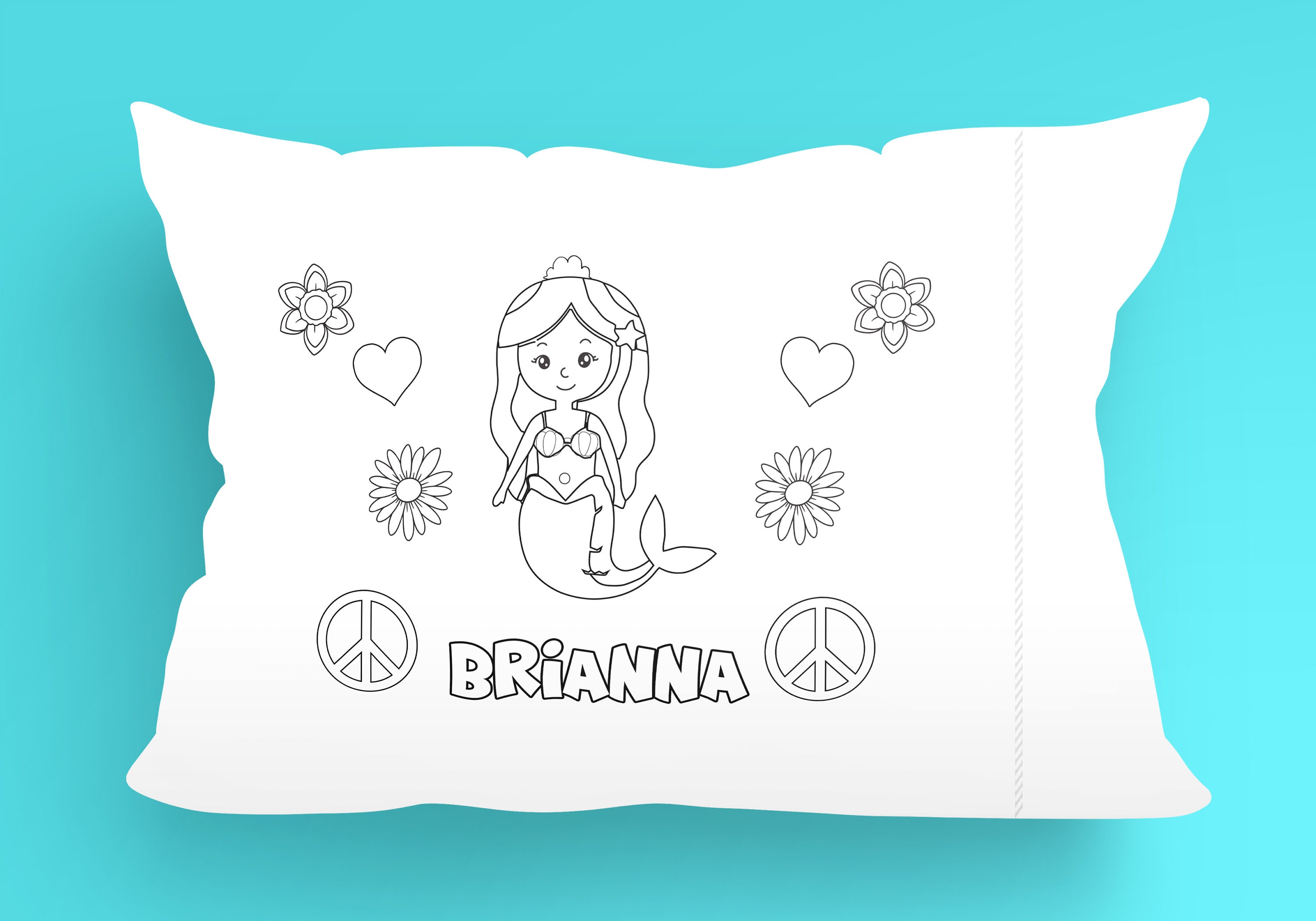 Personalized Children's Kids Coloring Pillowcase - Etsy