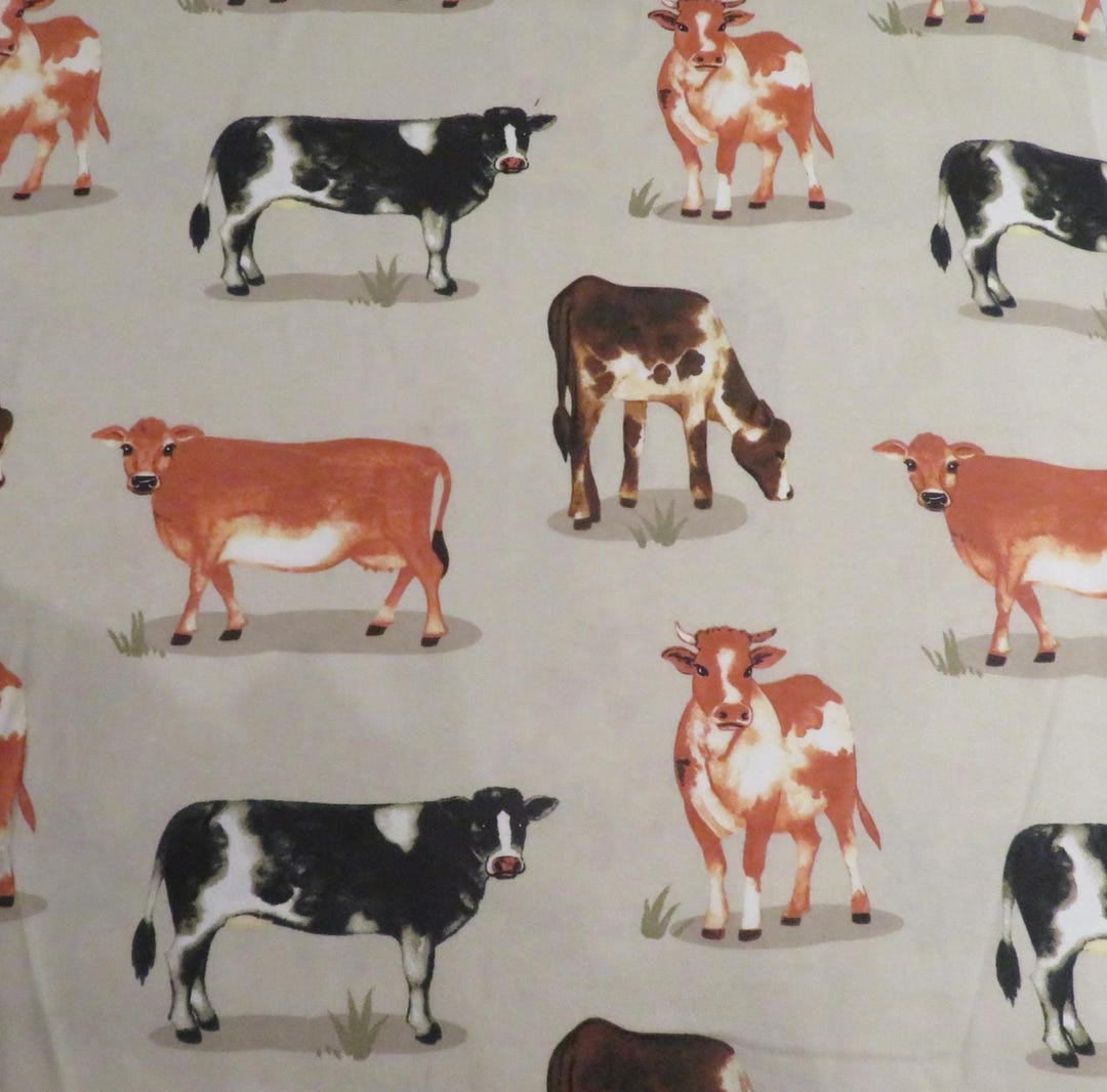 Cows Fabric, Huge Cow Design Fabric, Super Snuggle Fabric, Super Soft ...