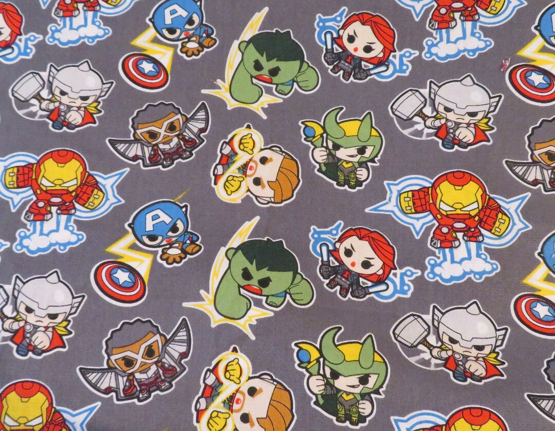 Baby Superhero Fabric, Cotton Fabric, Superhero Fabric, Captain Design ...