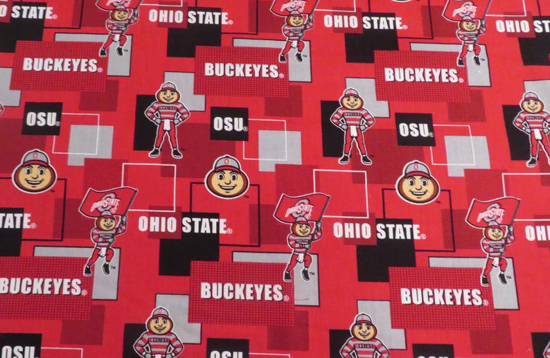 Ohio Fabric, Beautiful Fabric, Red Fabric, Design Fabric, 100% Cotton ...