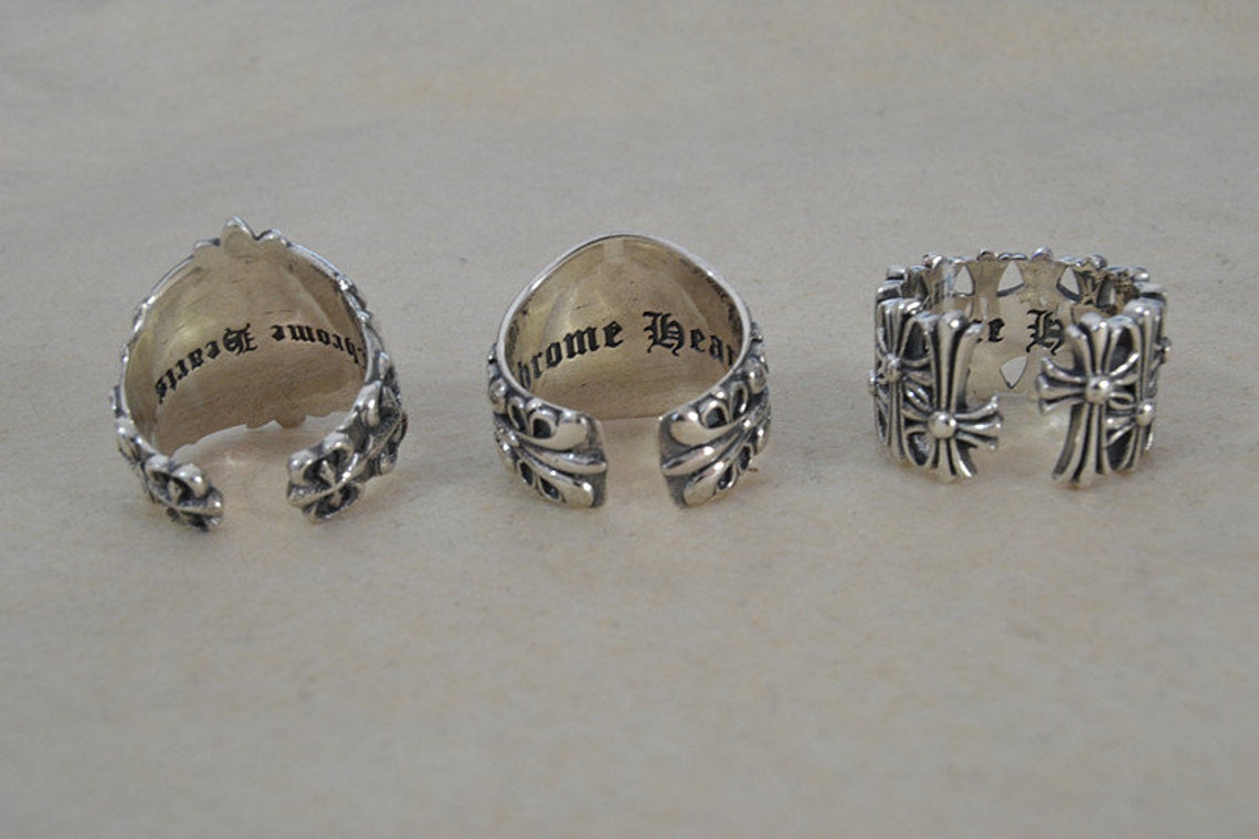 925 Sterling Silver Retro Style Adjustable Rings S925 Cross - Etsy