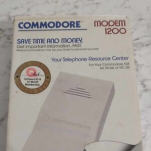Boxed 1200 Baud Commodore Modem model 1670 With User Manual, Telephone ...