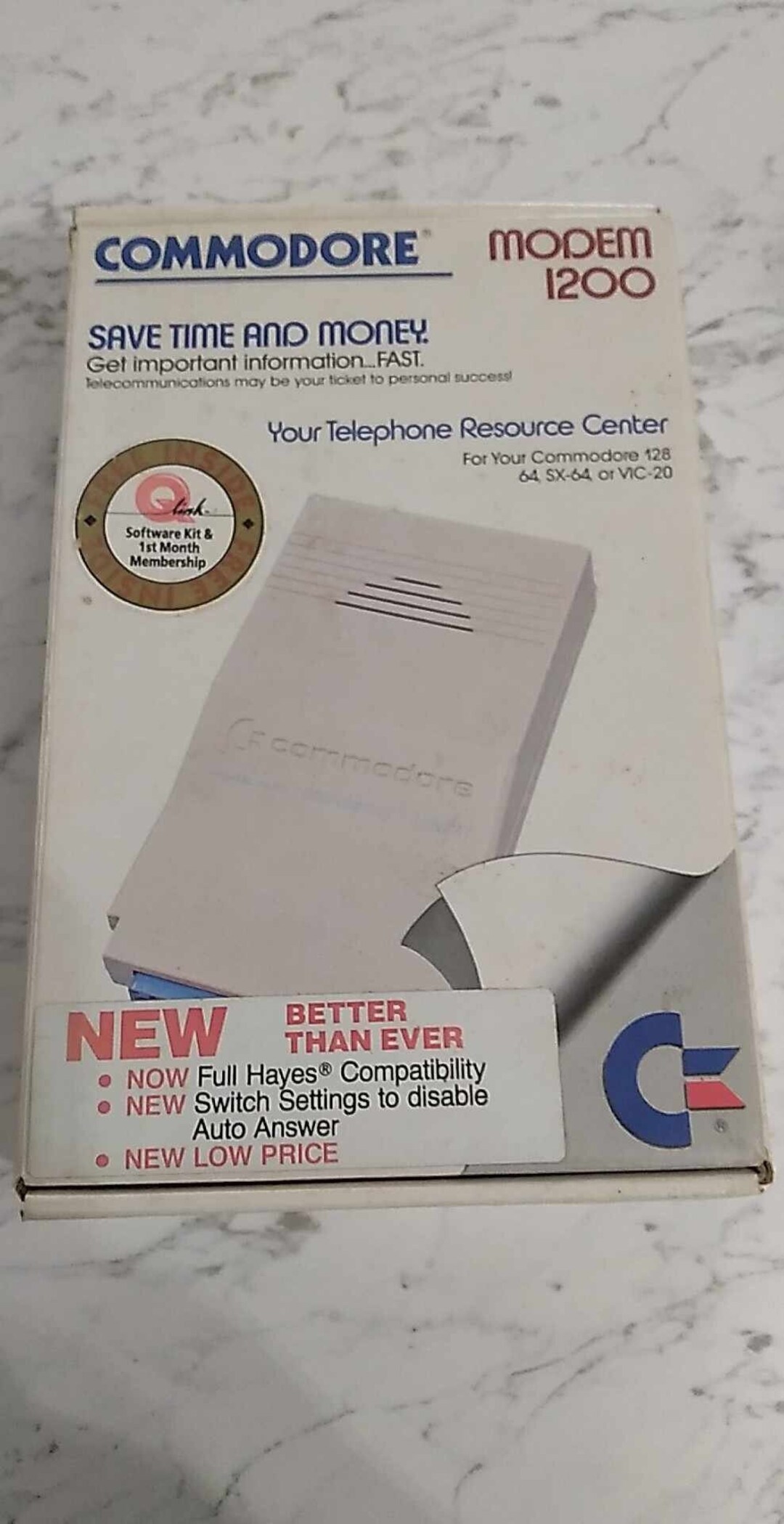 Boxed 1200 Baud Commodore Modem model 1670 With User Manual, Telephone ...