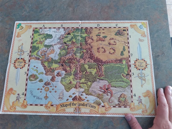 Game Map Might and Magic Map of the Land of Varn - Etsy