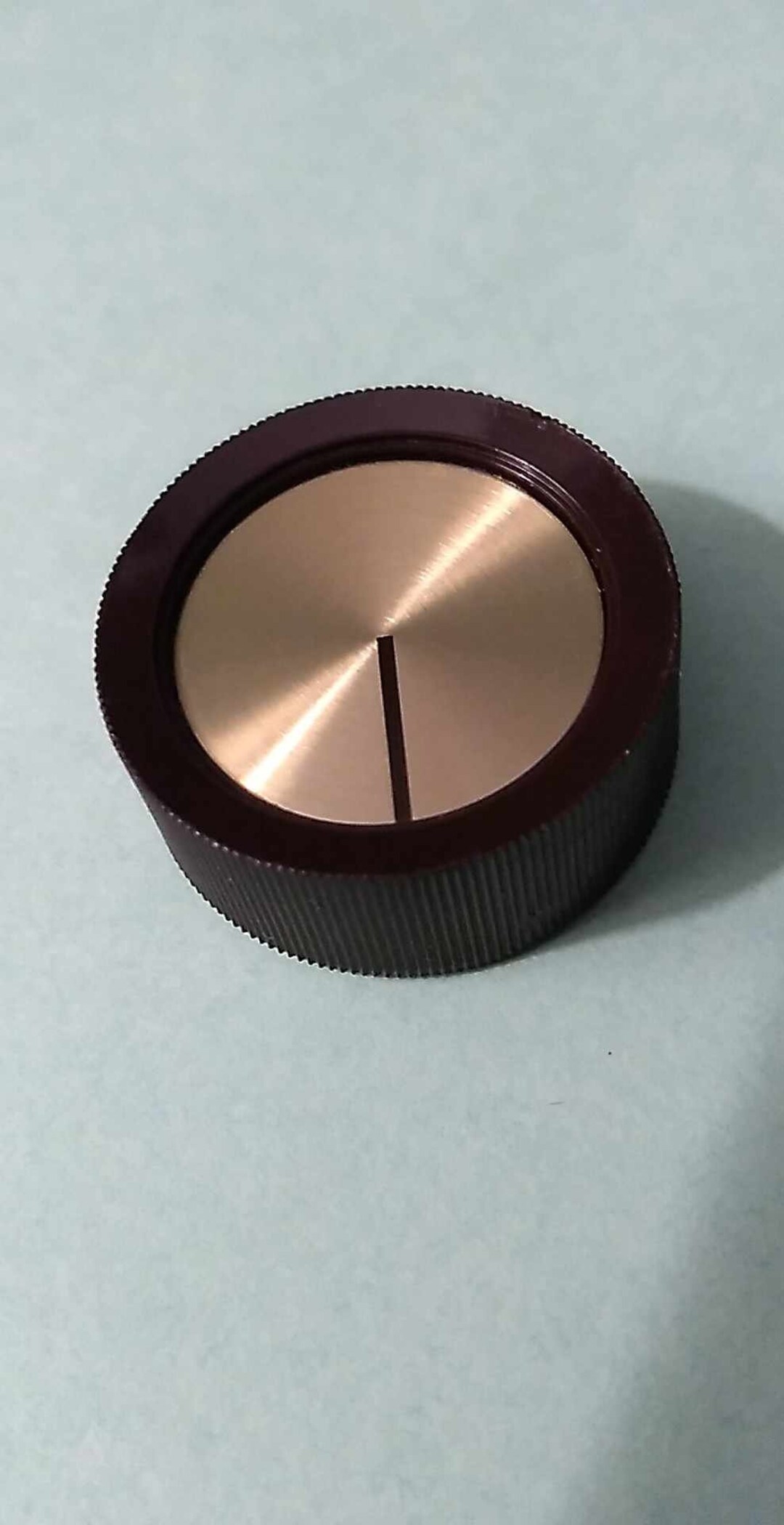 Vintage Control Knob 1970s Brown and Aluminium - Etsy