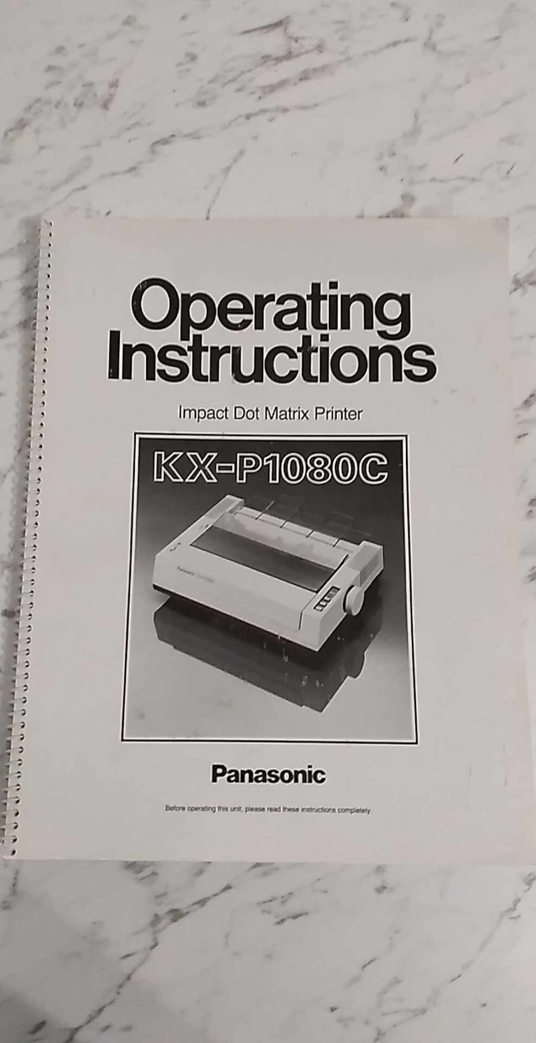 Panasonic Dot Matrix Printer KX-P1080C User Manual - Operating ...