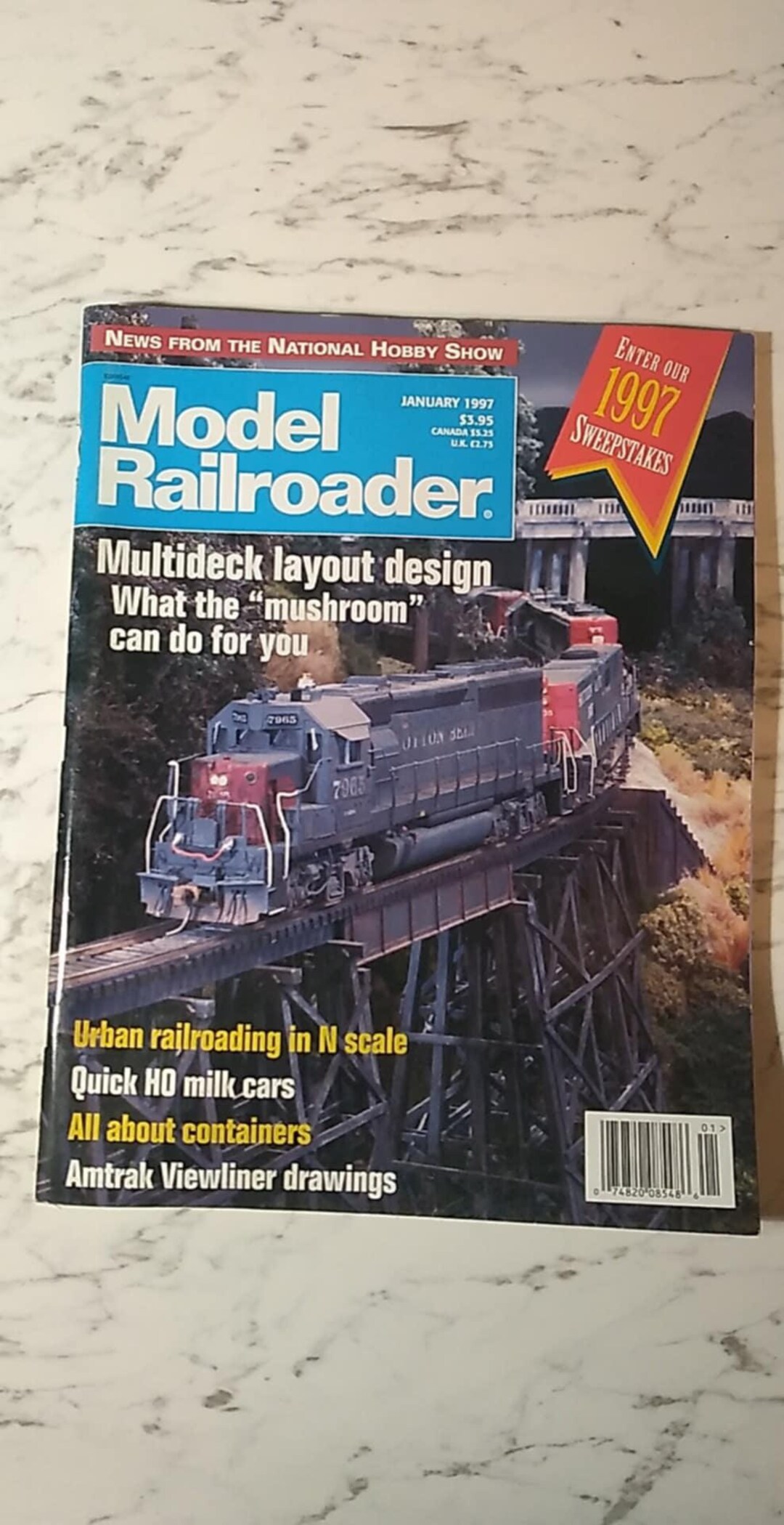 1997 - Model Railroader Magazine, January to August - Etsy
