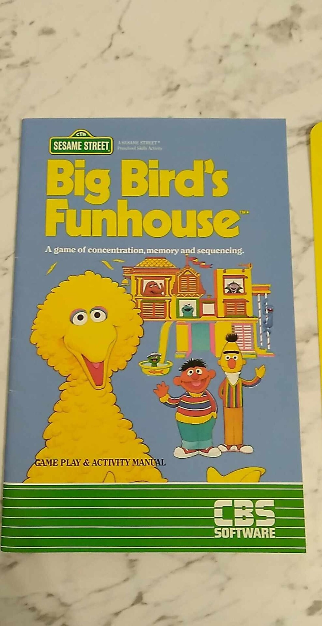 Game Manual for Big Bird's Funhouse for the Commodore 64 - Etsy
