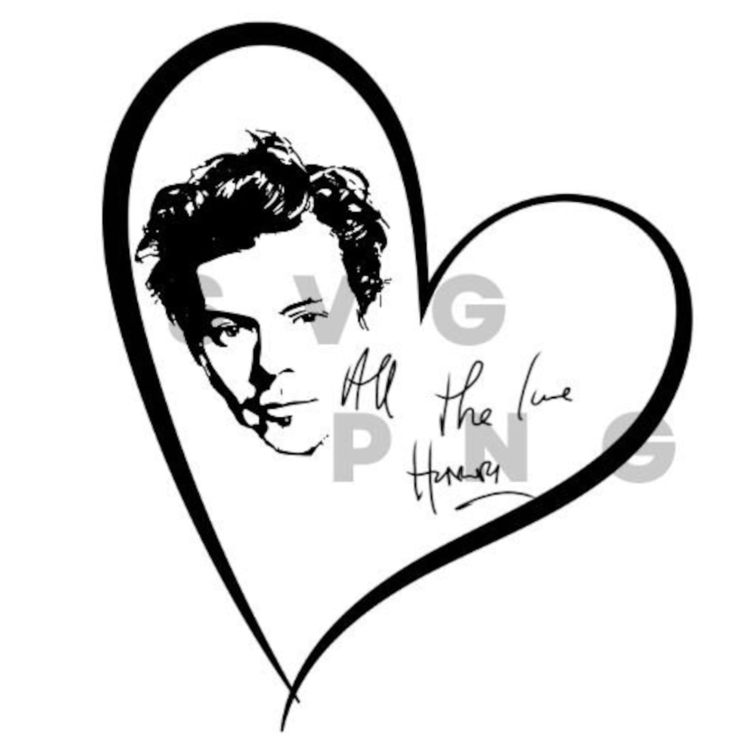 Harry Styles SVG PNG Transparent Digital Download Heart Harry - Etsy ...