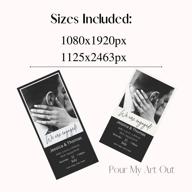 Digital Engagement Party Invitation, Engagement Evite, Engagement Party ...
