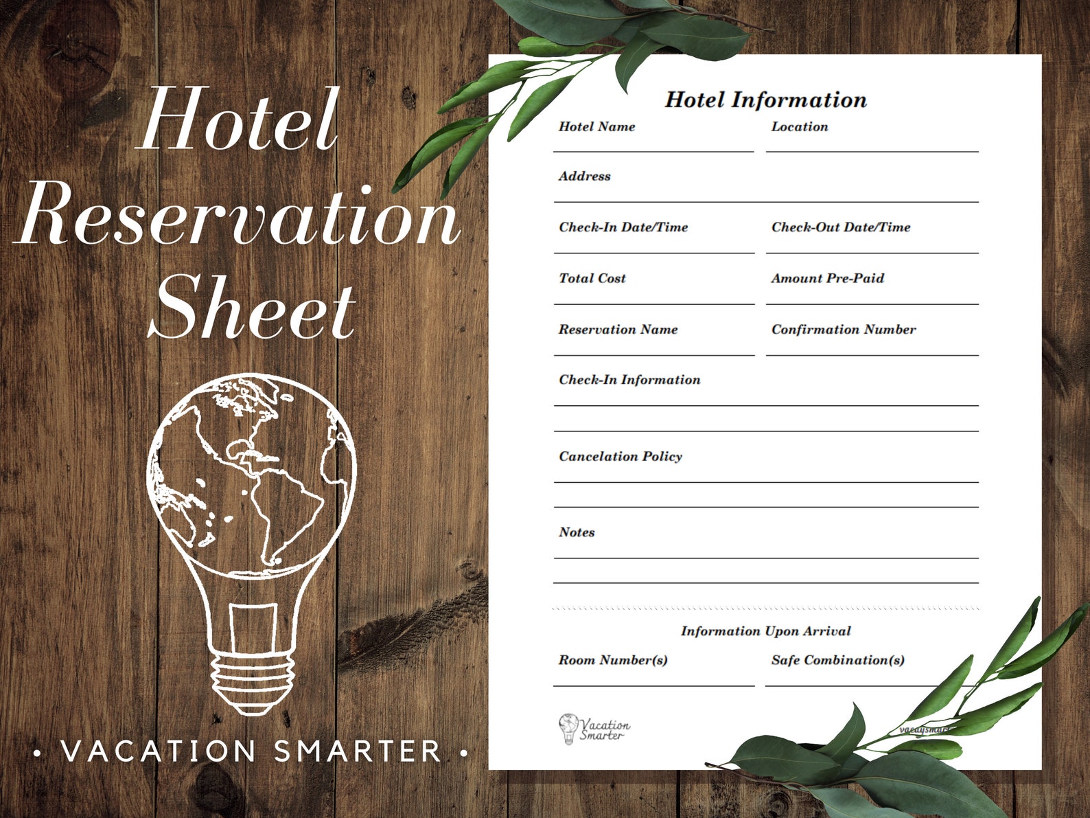 Hotel Reservation / Vacation Rentals / Travel Planner / Travel Notebook ...